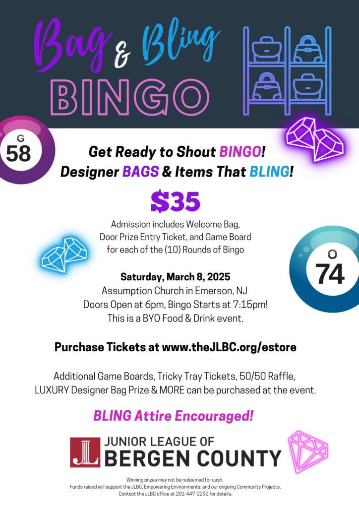 Bag and Bling Bingo-SOLD OUT – www.thejlbc.org